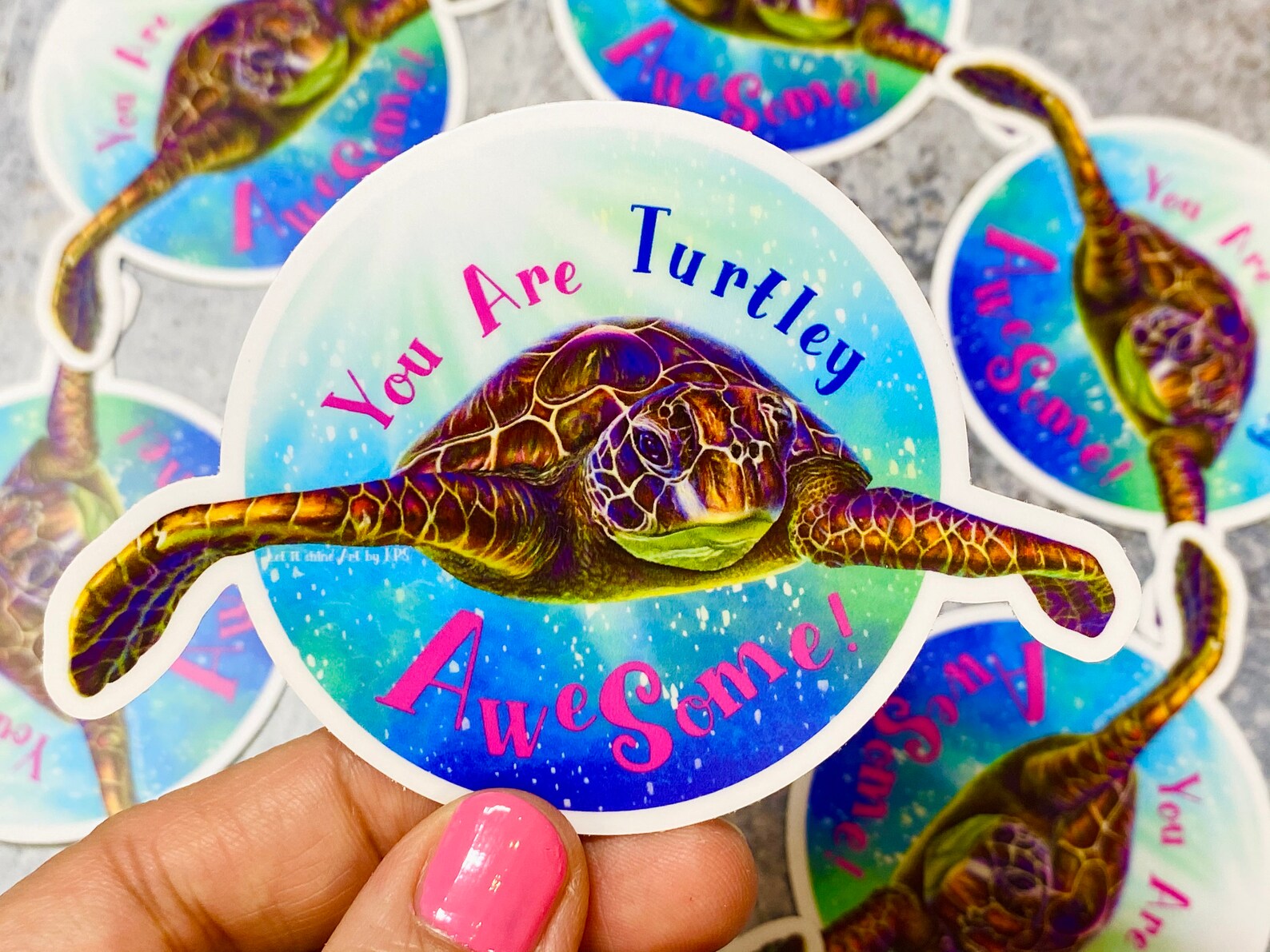 Awesome Turtle Sticker You Are Turtley Awesome Sticker Sea - Etsy