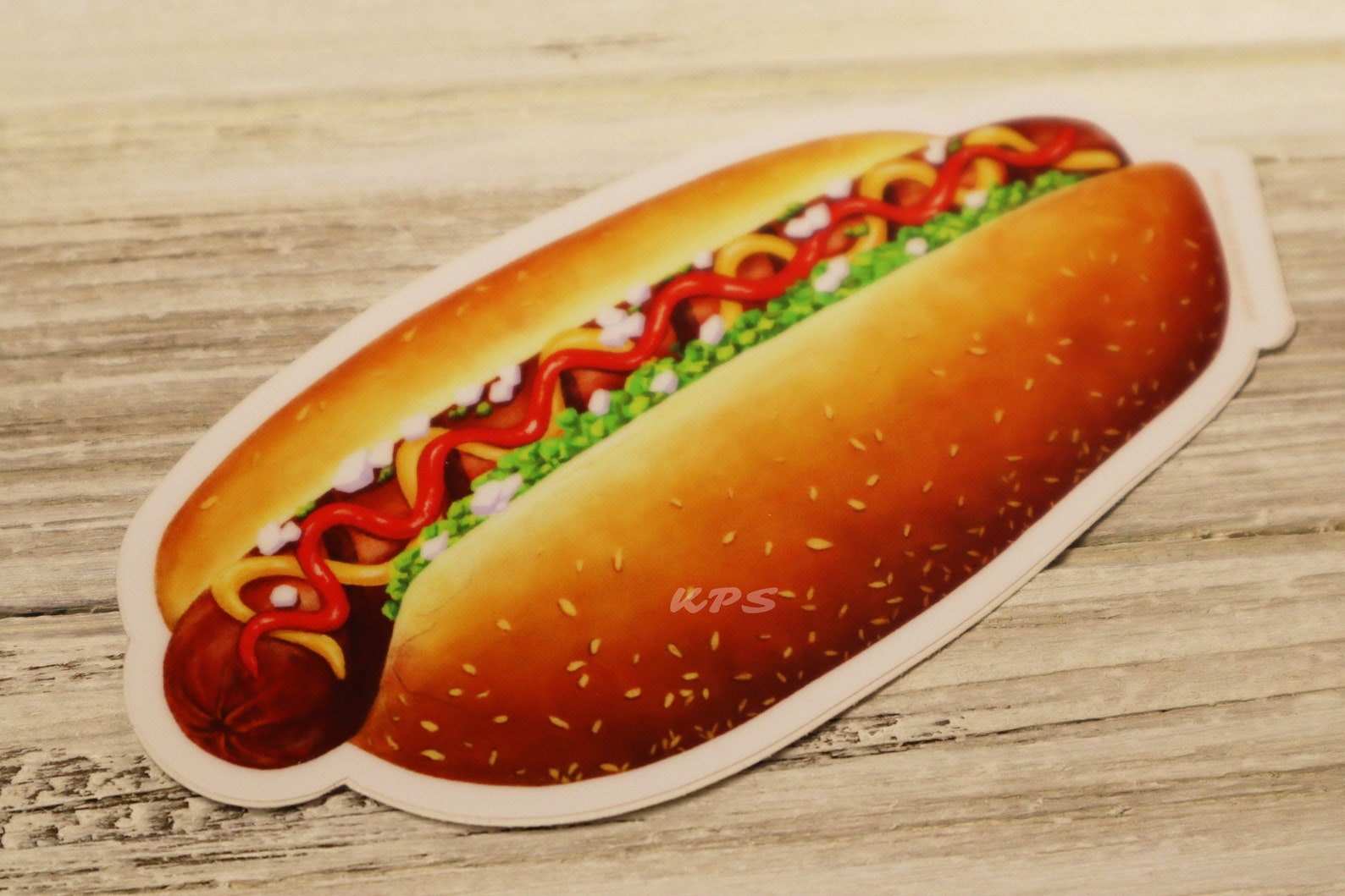 Hotdog Sticker Waterproof Matt Vinyl Hotdog Stickers Yummy Hotdog for ...