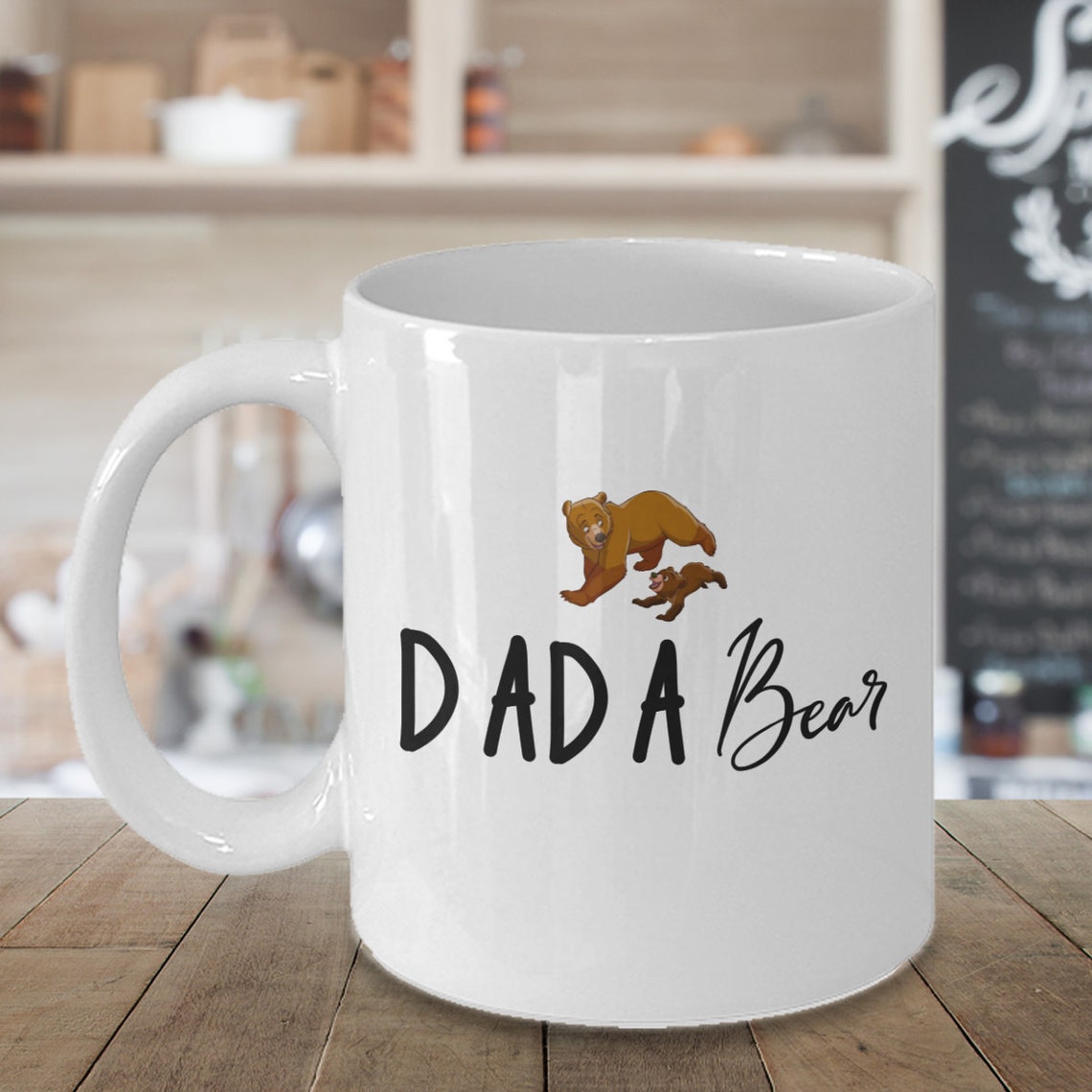 Dada Bear Mug Dad Mug Dada Bear Daddy Mug Gift for Daddy - Etsy