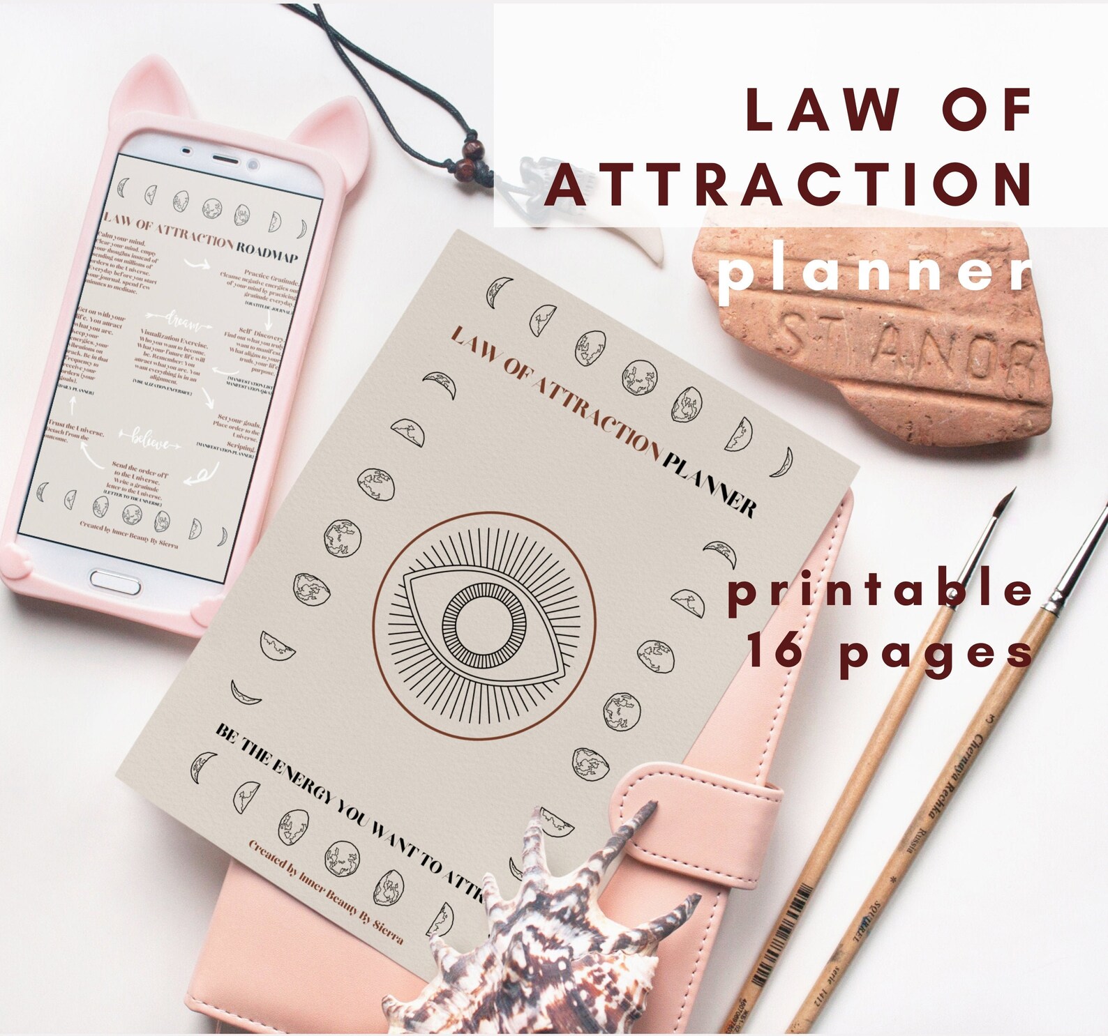 Law Of Attraction Planner Printable Law Of Attraction Etsy