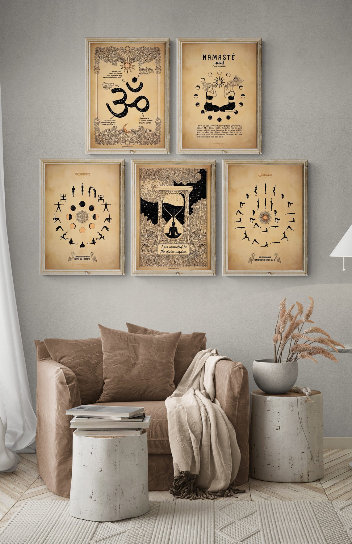 Aum Symbol Meaning Yoga Sacred Geometry Meditation Printable | Etsy