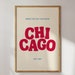 Chicago Typography Art Print | Chi-town Trendy Wall Art | Chicago ...