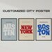 Custom Location Wall Art | Personalized Vintage City Poster | Moving ...