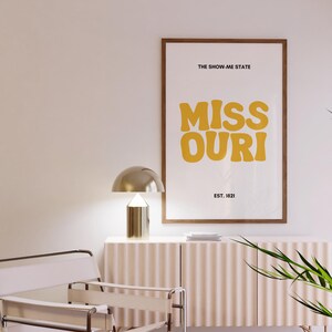 Missouri Typography Art Print the Show-me State Digital Download ...