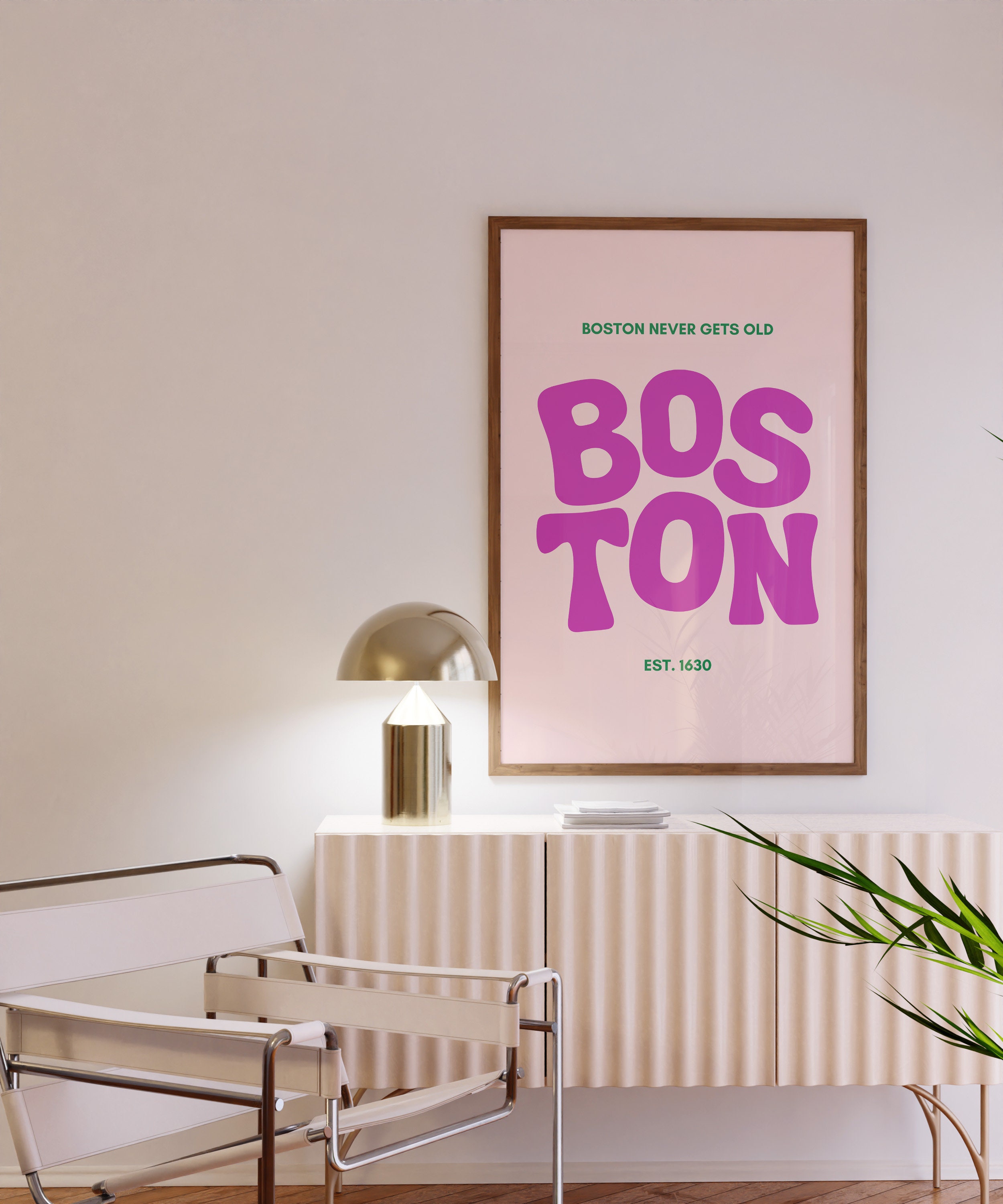 Boston Typography Art Print | Purple City Wall Art (digital Download ...