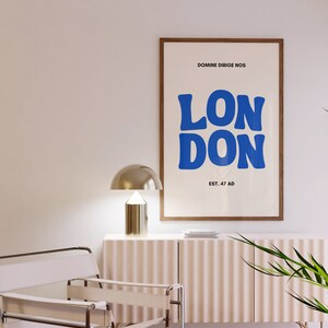 London Typography Art Print | Travel Poster (digital Download) - Etsy