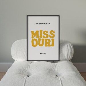 Missouri Typography Art Print | the Show-me State | Digital Download ...
