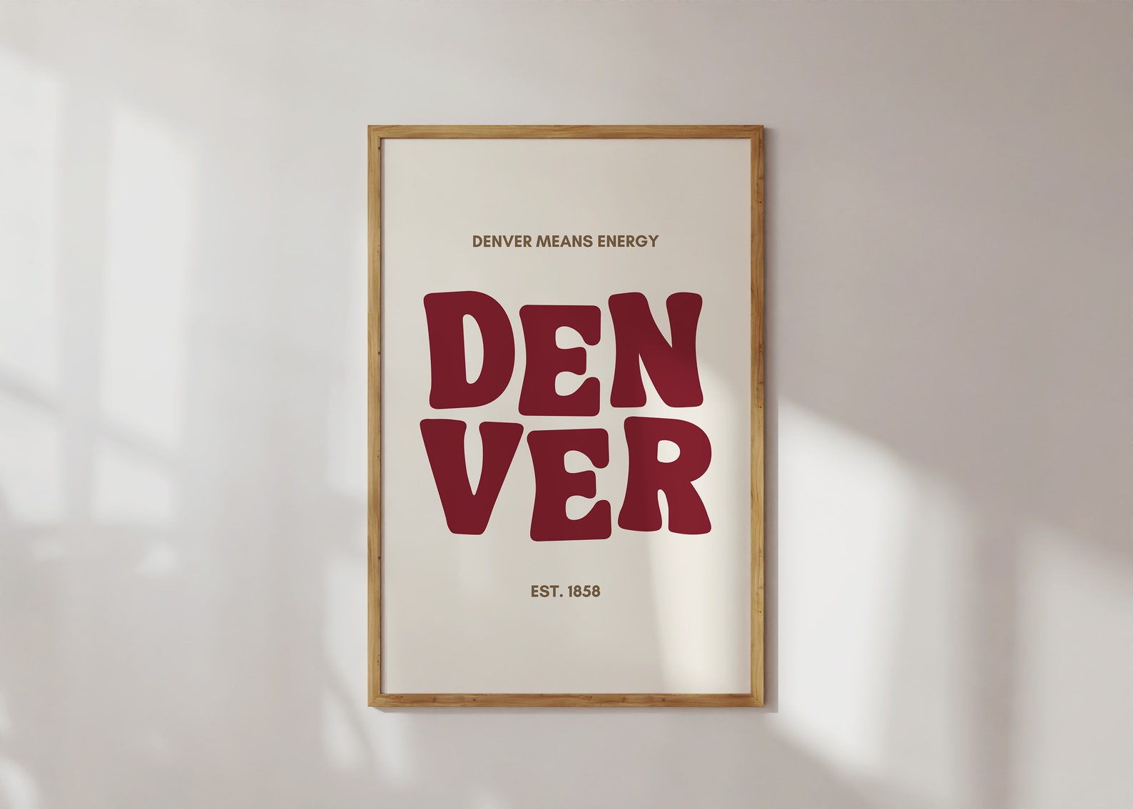 Denver Typography Art Print | Colorado Wall Decor (digital Download) - Etsy