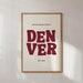 Denver Typography Art Print | Colorado Wall Decor (digital Download) - Etsy