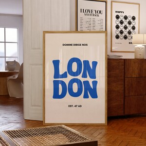London Typography Art Print | Travel Poster (digital Download) - Etsy