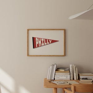 Vintage Philly Pennant Print | Philadelphia Flag Wall Art | Philly ...