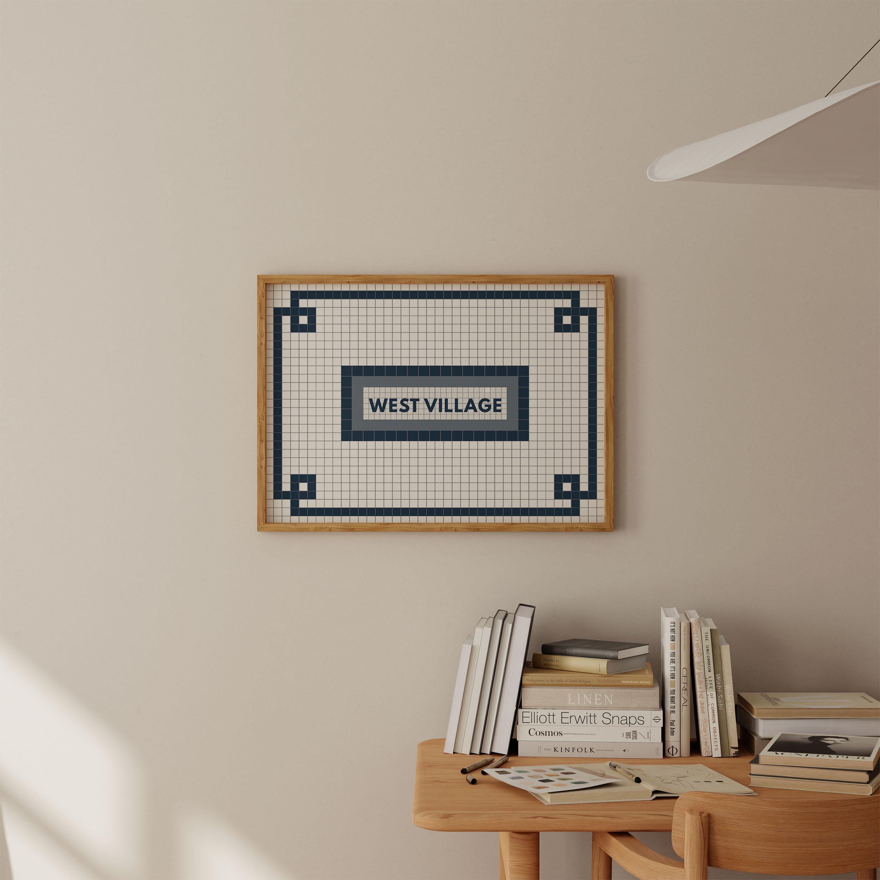West Village Subway Tile Print | New York Wall Art | (digital Download ...