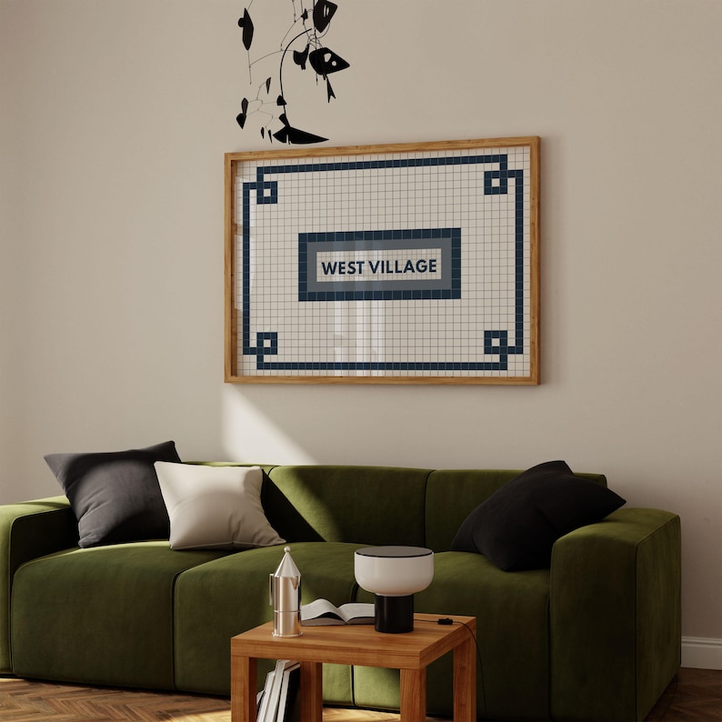 West Village Subway Tile Print | New York Wall Art | (digital Download ...