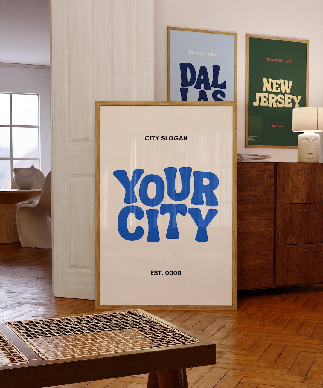 Custom City Poster | Personalized Vintage City Wall Art | Moving ...