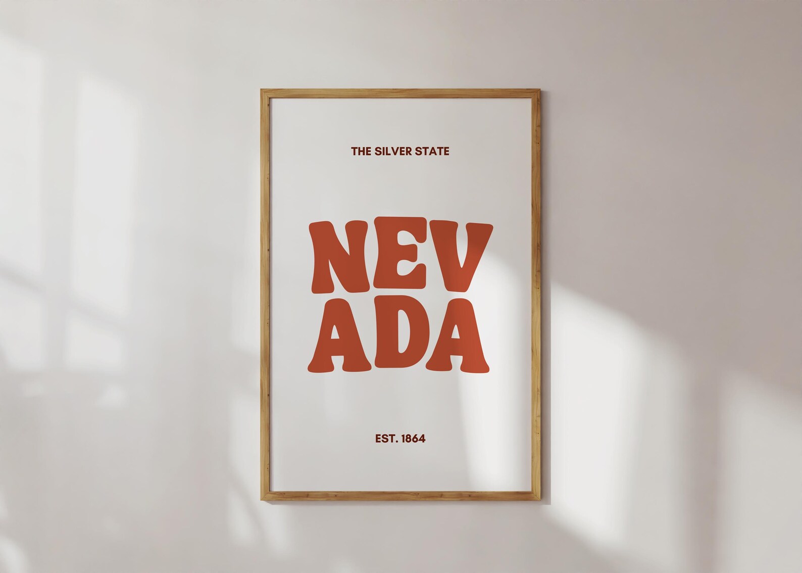 Nevada Art Poster | Retro Las Vegas Print (digital Download) - Etsy