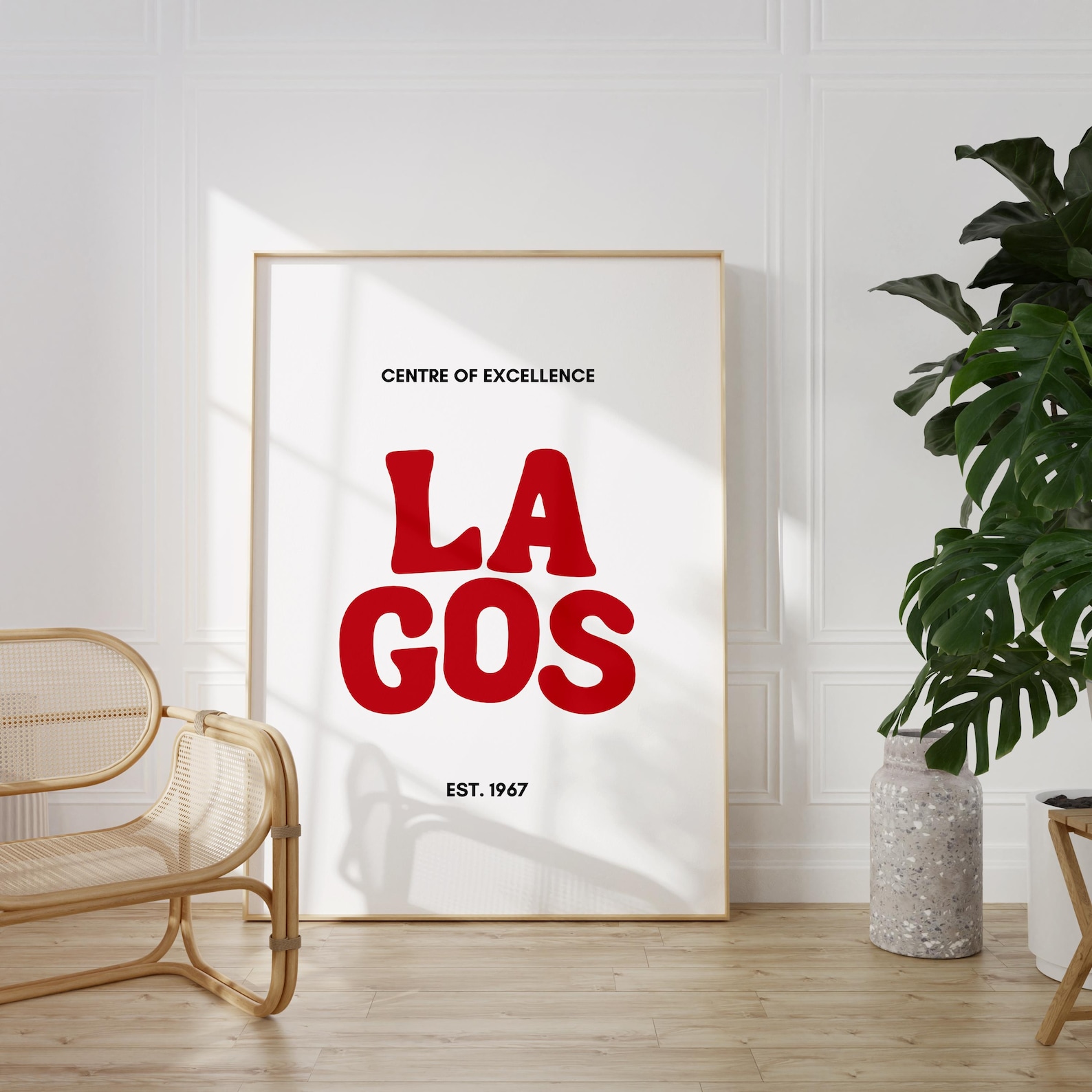 Lagos Typography Art Print | Nigeria Printable Poster Wall Art ...