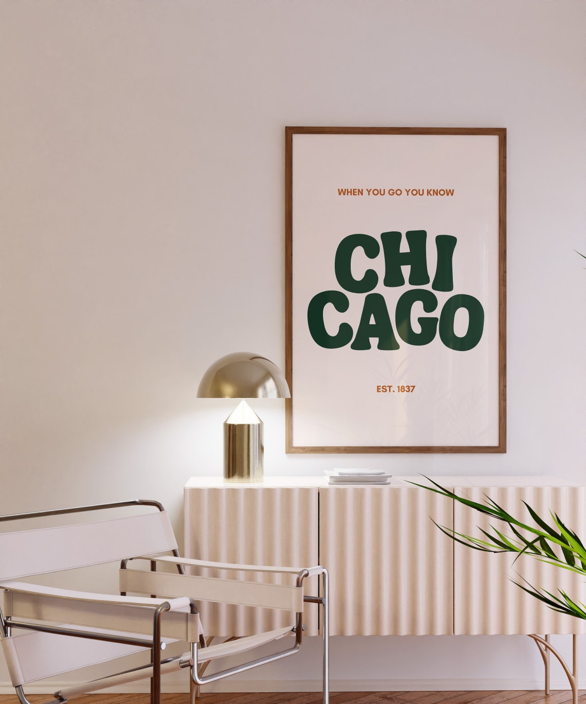 Chicago Typography Art Print | Modern Home Decor (digital Download) - Etsy