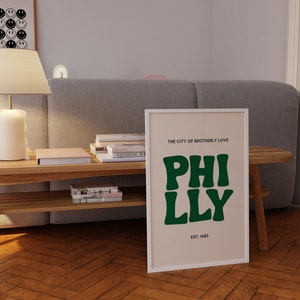 Philly Typography Art Print | Philadelphia City of Brotherly Love ...