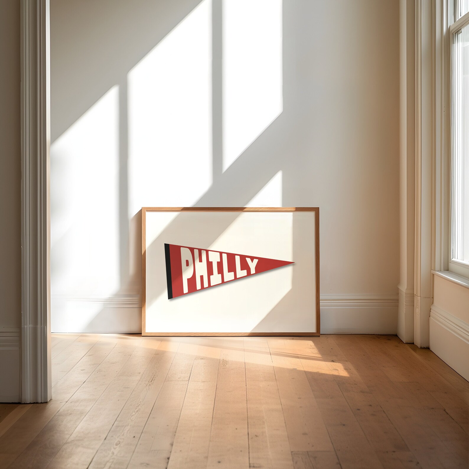 Vintage Philadelphia Pennant Print | Philly Flag Art (digital Download ...