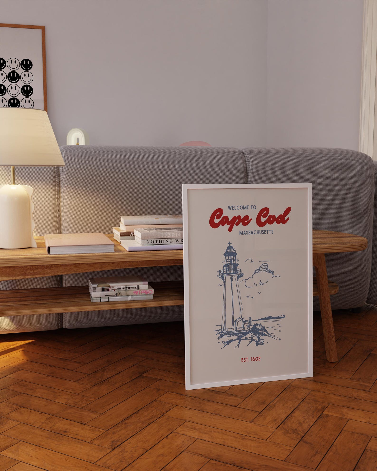 Cape Cod Lighthouse Art Print | Coastal Nautical Wall Art (digital ...