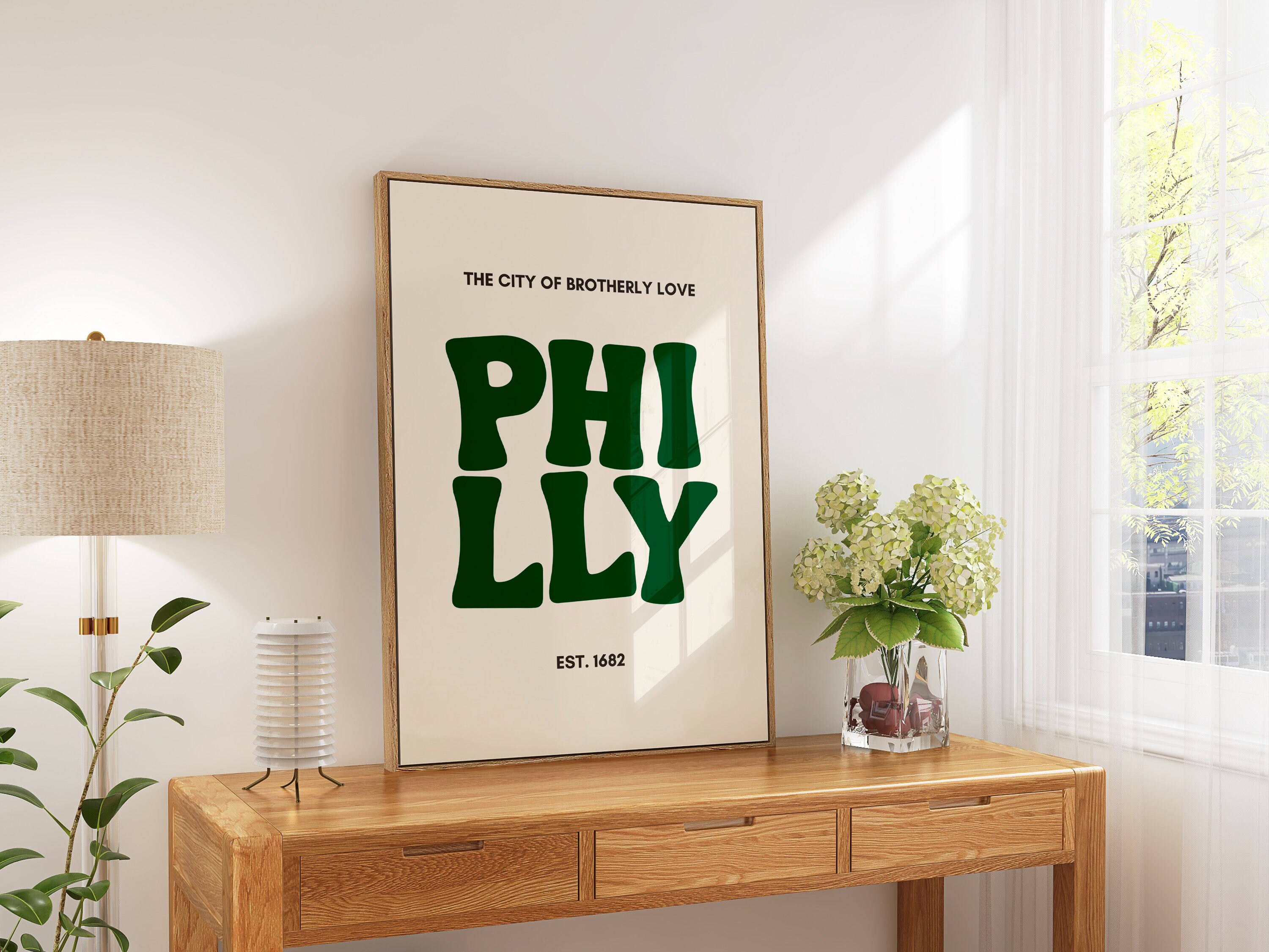 Philly Typography Art Print | Philadelphia City of Brotherly Love ...