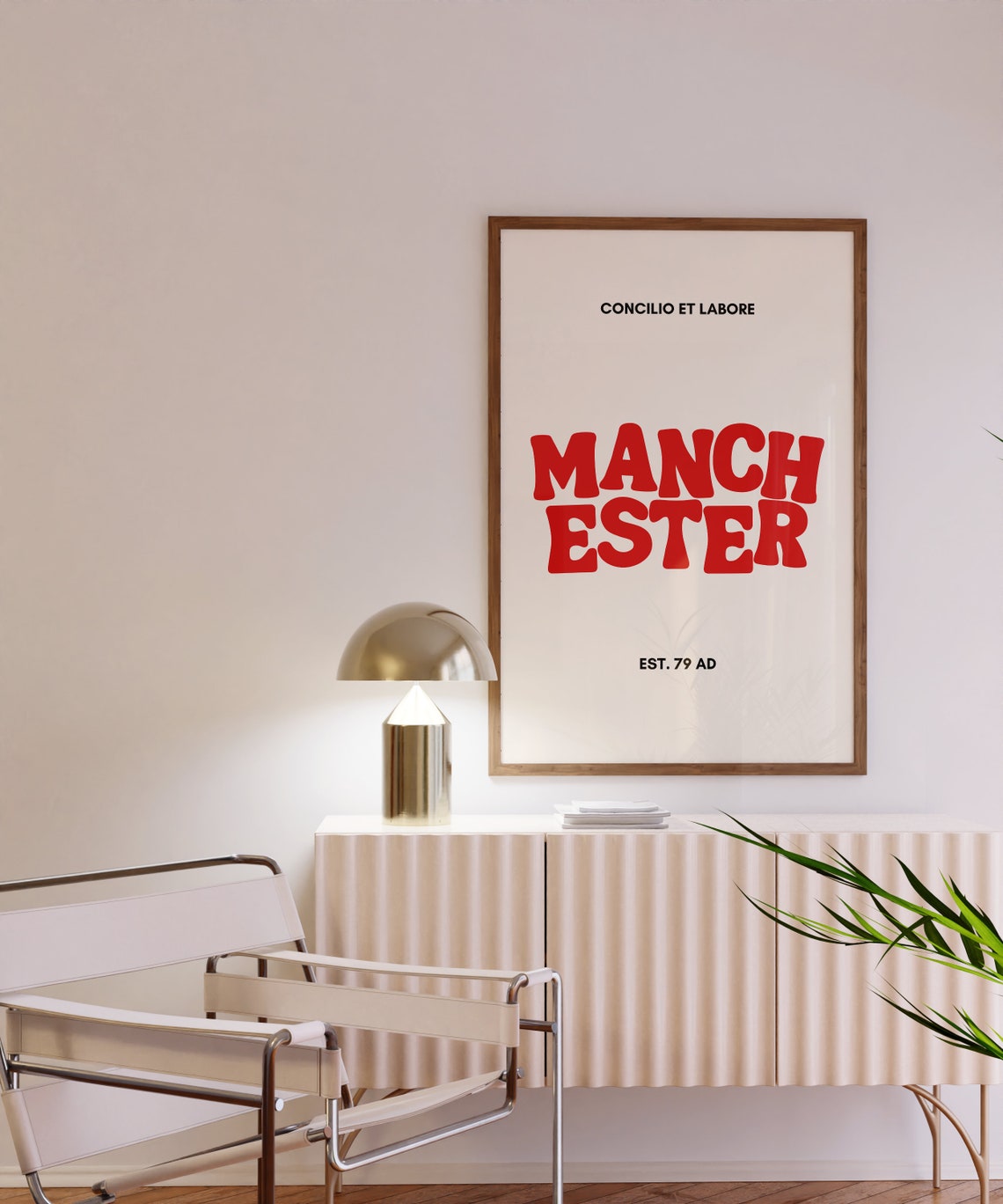 Manchester Typography Art Print | Manchester Red Printable Poster ...