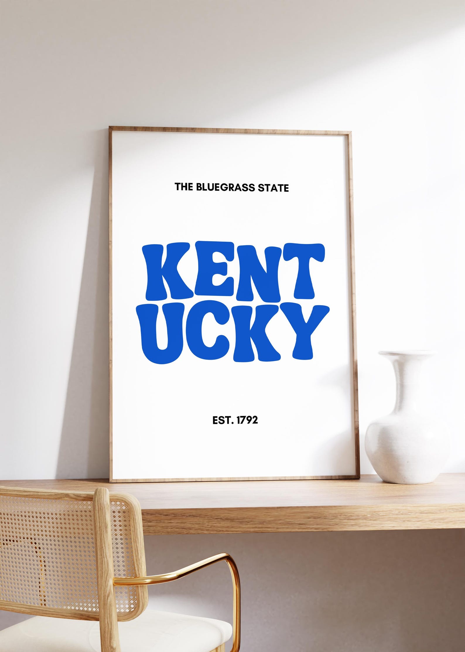 Kentucky Typography Art Print | Bluegrass State Poster | Digital ...