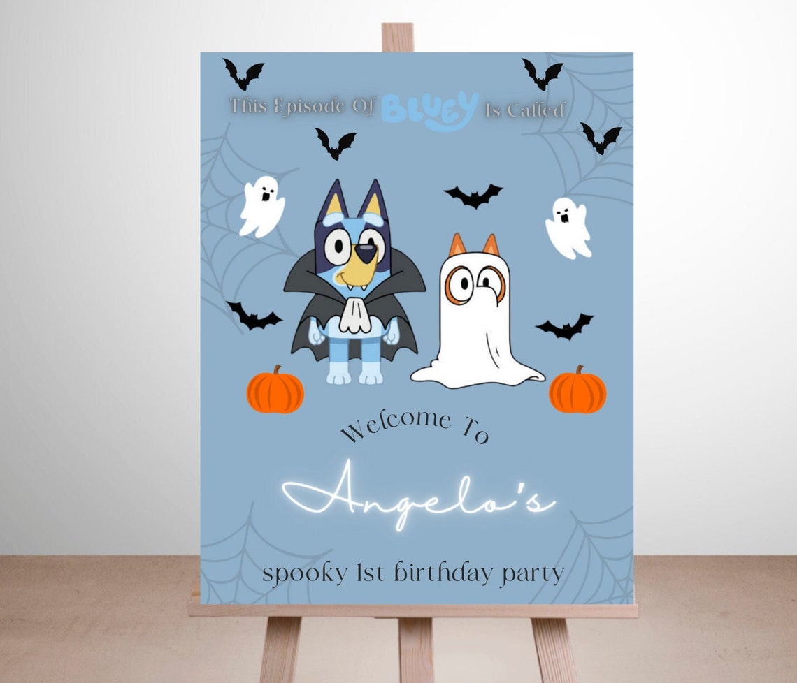 Bluey Party Welcome Sign Template Bluey Birthday Sign - Etsy