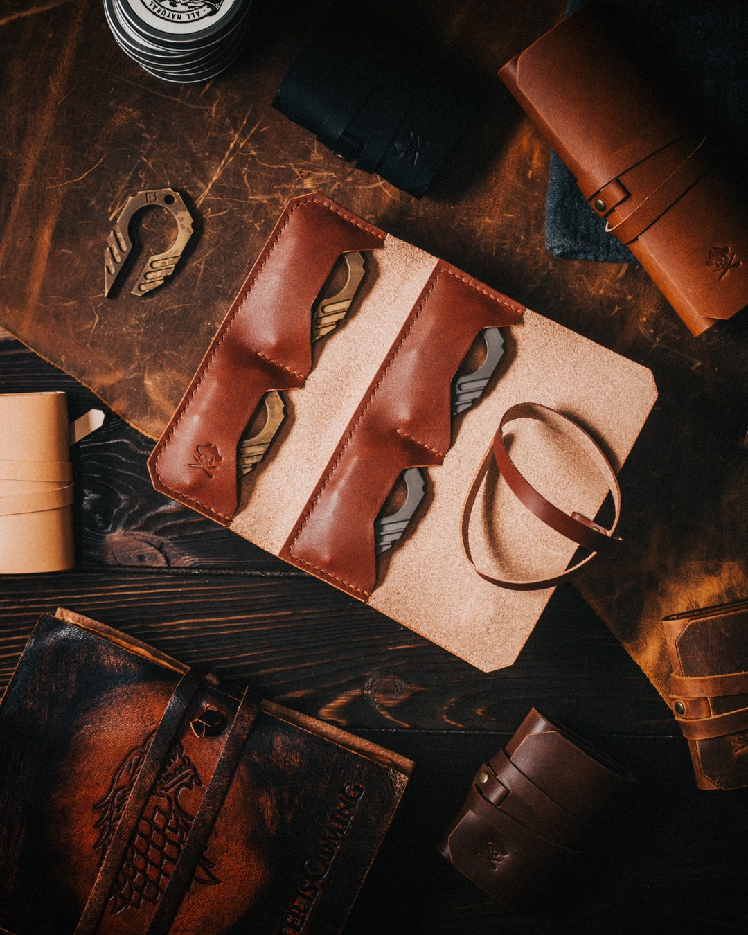 The King's Pouch Pharaoh Bottle Opener Leather Pouch - Etsy