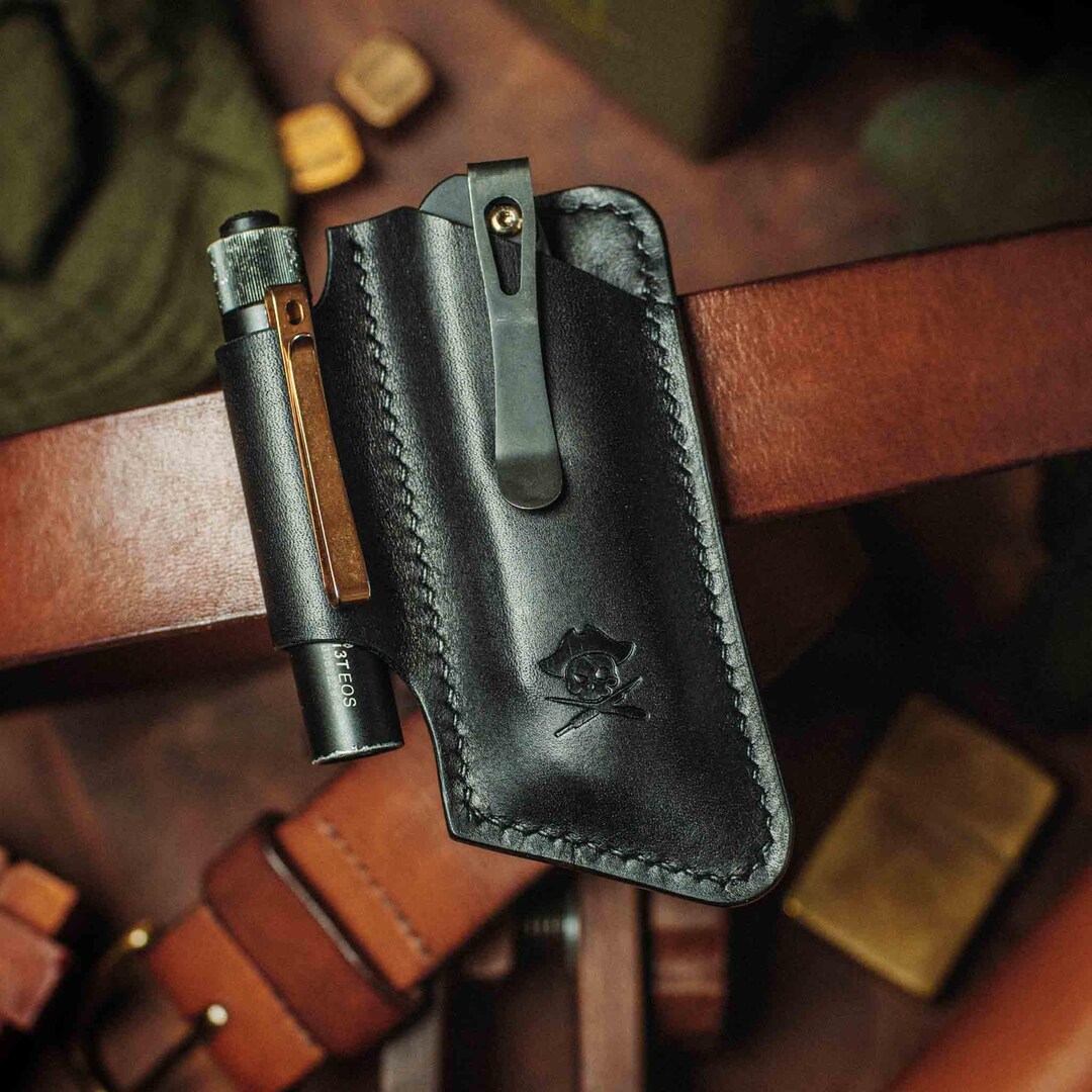 Leather Belt Knife Sheath - Sailor V4 Belt Holder Case With Loop ...
