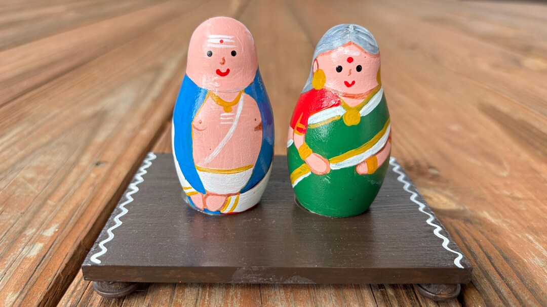 Cute Chettiar Couple Dolls - Etsy