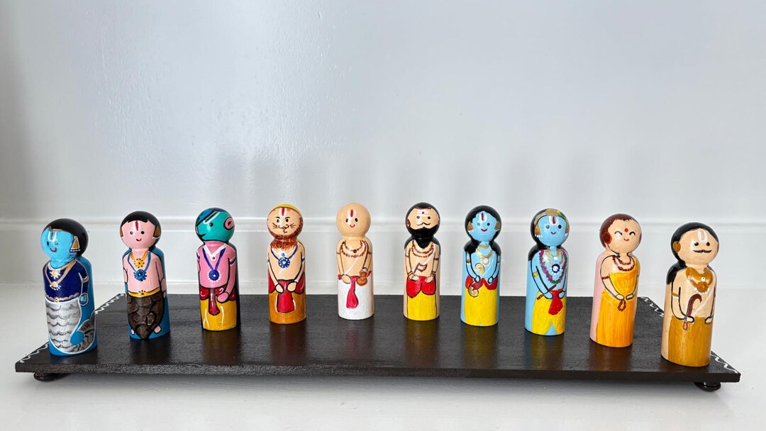 Dashavataras (ten Avatars/forms of Lord Vishnu) - Etsy