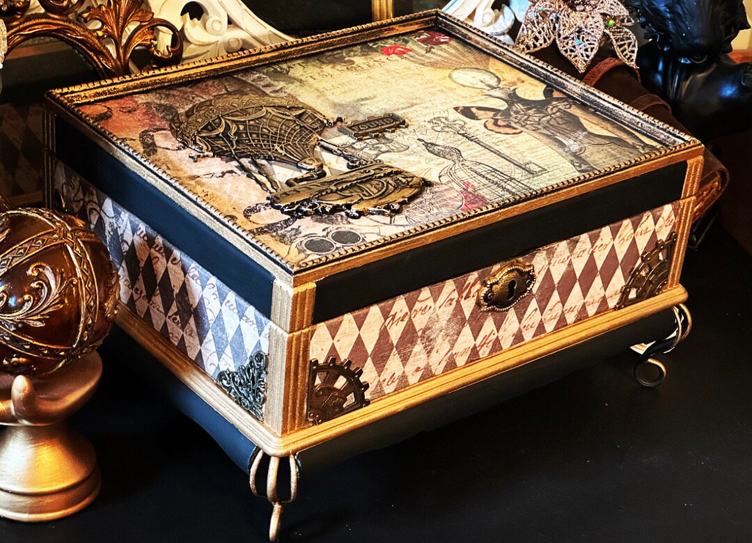 SOLD SOLD SOLD Steampunk Hand Painted Victorian Goth Design Music ...