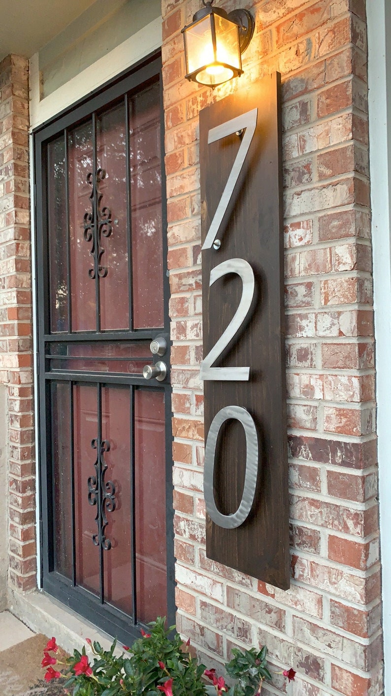 Large Modern House Numbers - Etsy