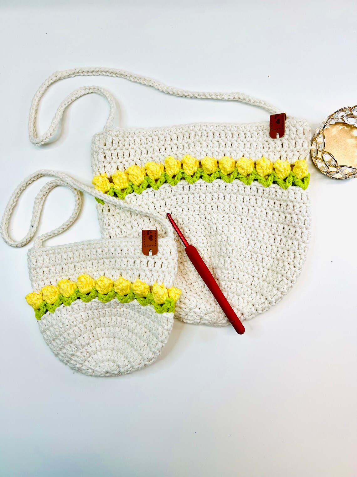 Tulip Bags Crochet Pattern - Etsy