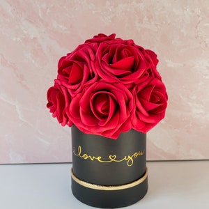 I Love You Mini Red Rose Box - Etsy