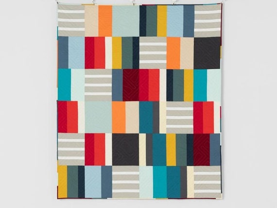 Modern Mojave Patchwork Throw Sized Finished Quilt 58 X 70 | Etsy