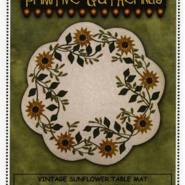 Primitive Sunflower Sewing Pattern - Etsy