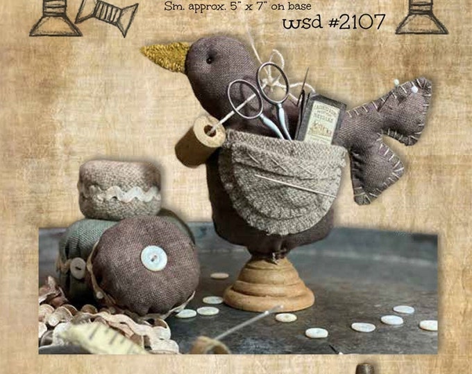 Wool Applique sewing Song Birds Pattern by Wooden Spool Designs - Etsy