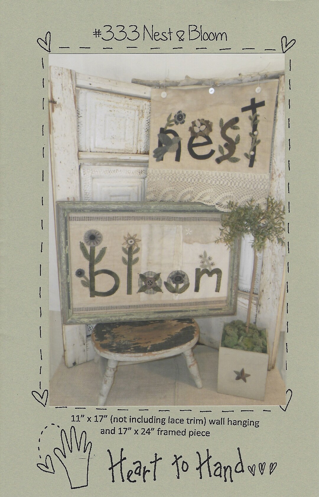 Wool Applique Nest & Bloom 333 Pattern or Kit Available by Kathi ...
