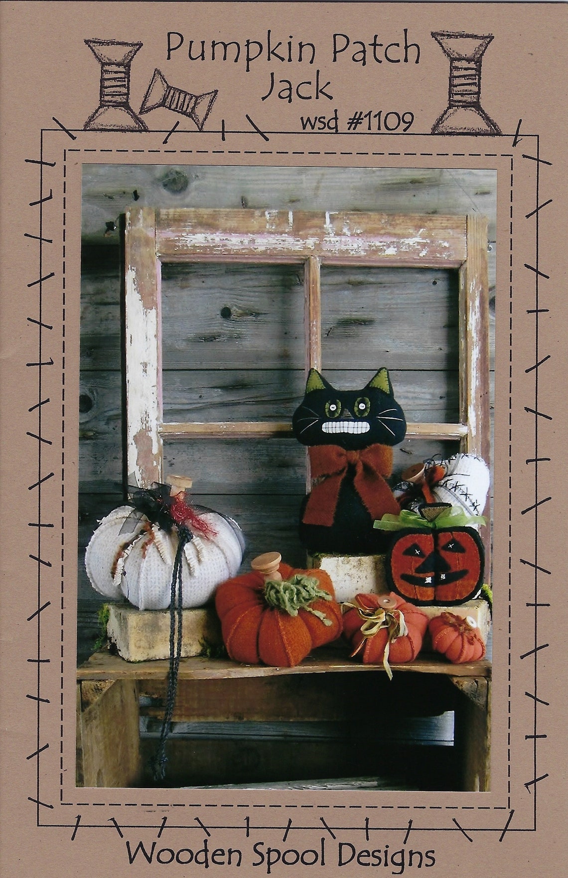 Wool Applique Pumpkin Patch Jack Pattern by Wooden Spool - Etsy