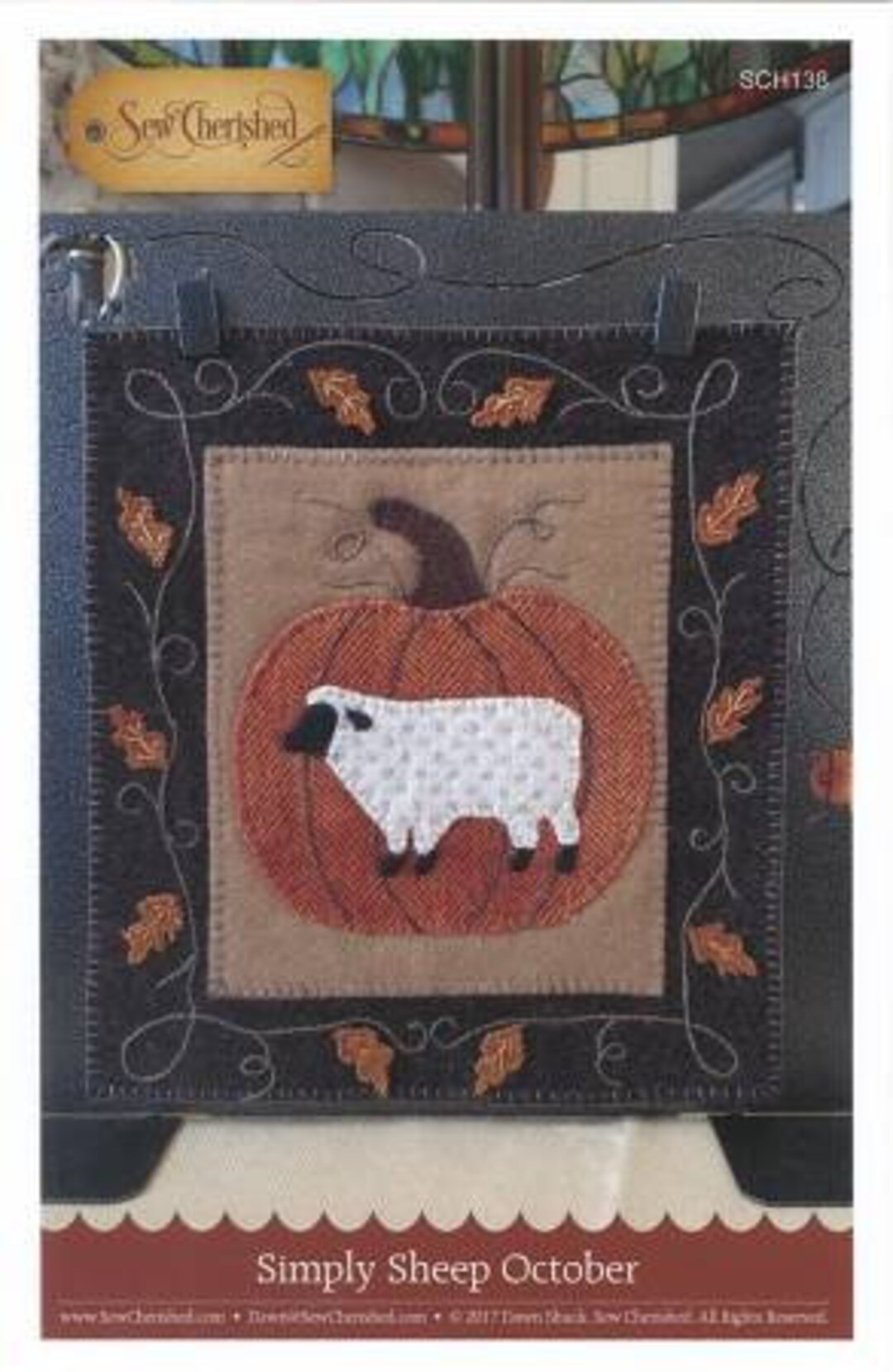 Wool Applique Simply Sheep October Pattern Kit Available Dawn Shuck/sew ...