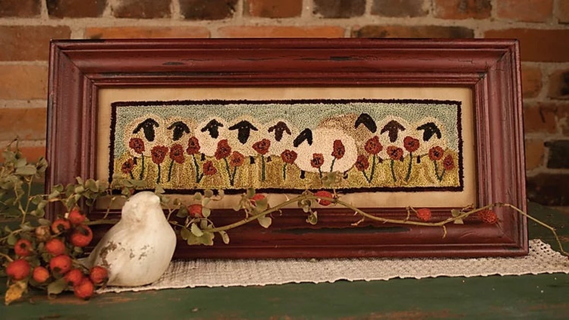 Embroidery Punchneedle Pattern Threads That Bind Sunday - Etsy