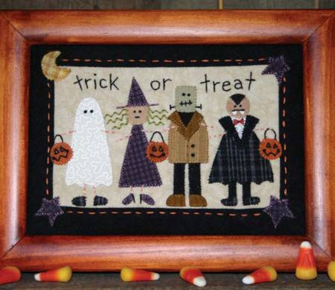 Little Stitches Halloween Stitchery hand Embroidery/stitchery Pattern ...