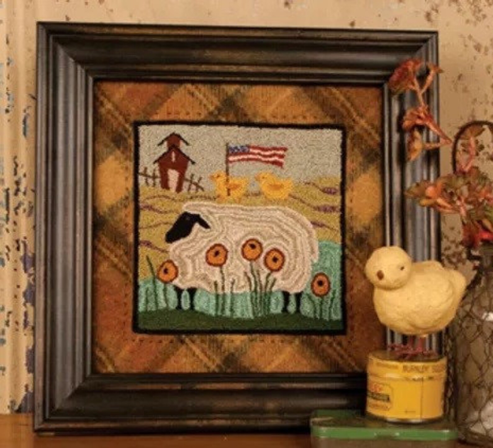 Embroidery Punchneedle Pattern Threads That Bind Two Chicks - Etsy