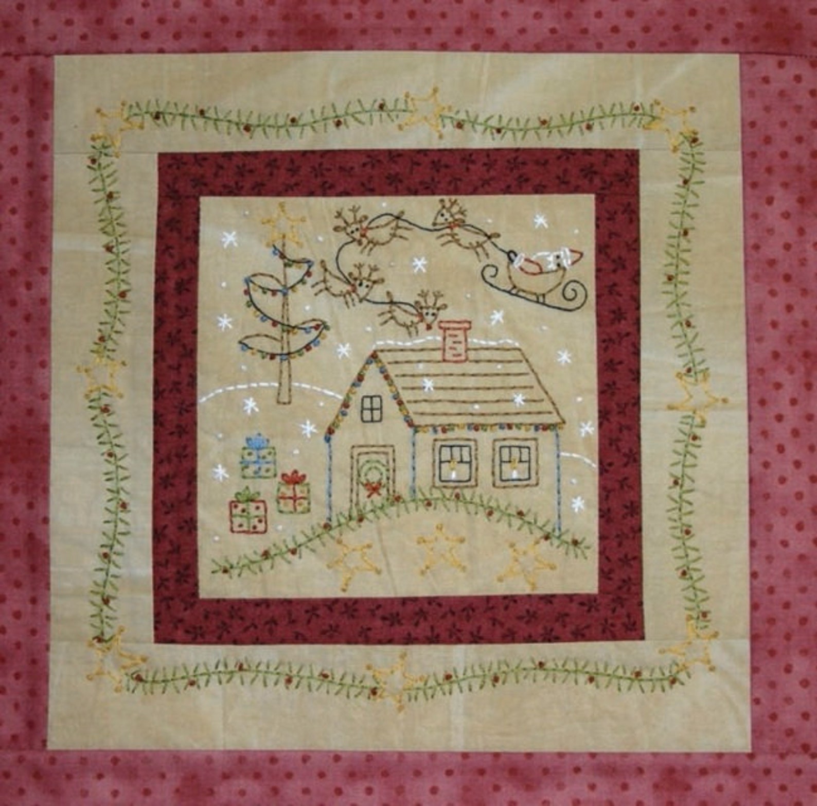 Little Stitches Block of the Month Hand Embroidery stitchery Set of 12 ...