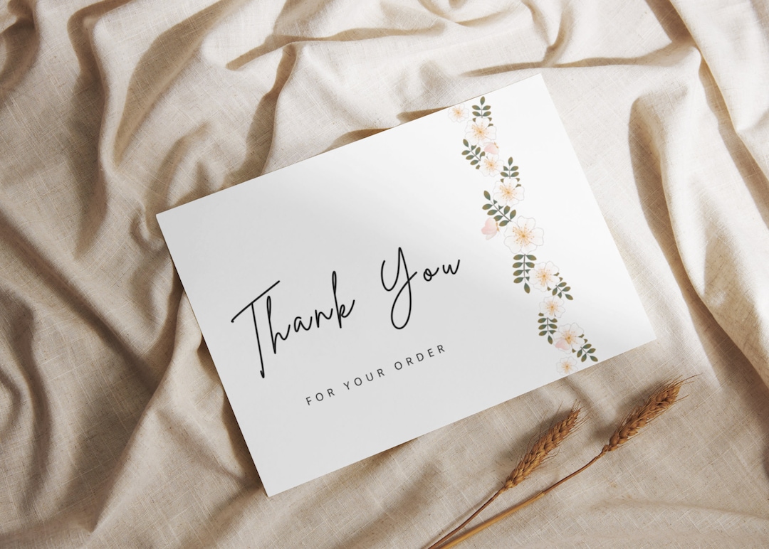 Printable Thank You Card, Thank You, Instant Download, DIY Card ...