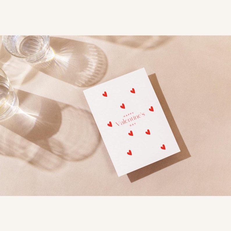 Happy Valentine's Day Printable Card | Valentine's Simple Digital Card ...