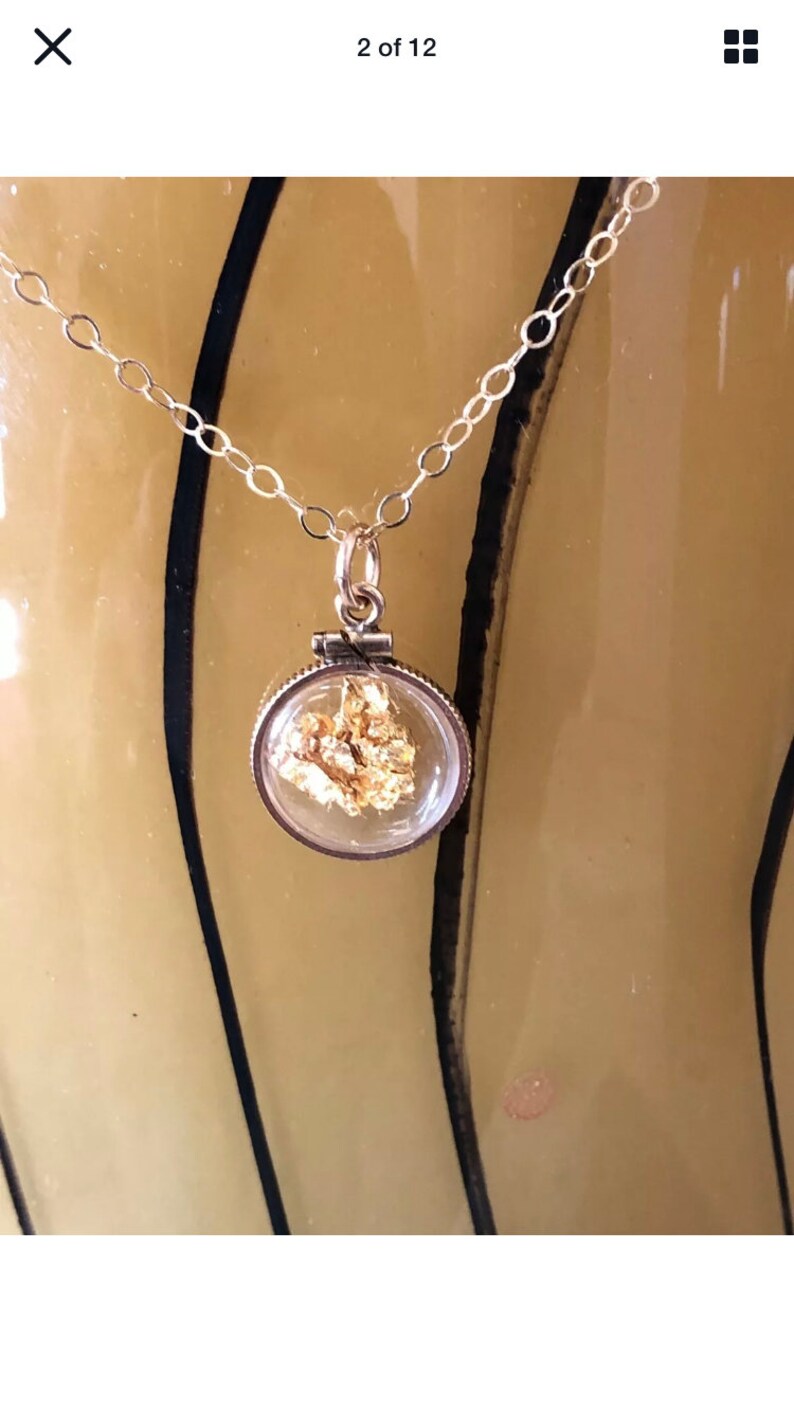 Vintage 12k Gold Filled Locket With 23k Gold Inside Hand Made | Etsy