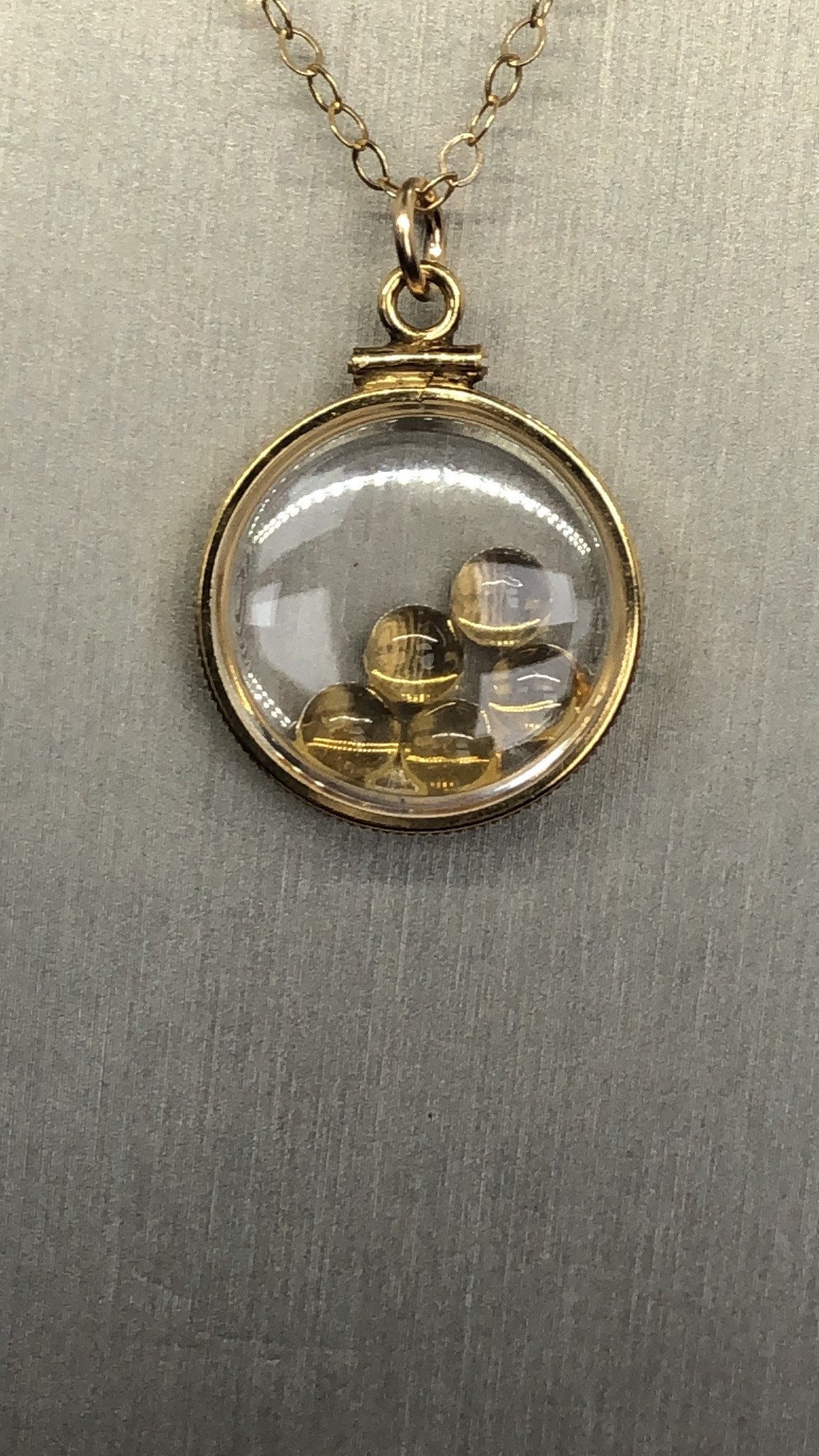 Vintage Citrine Shaker Locket With Set 5 Beautiful Round - Etsy UK